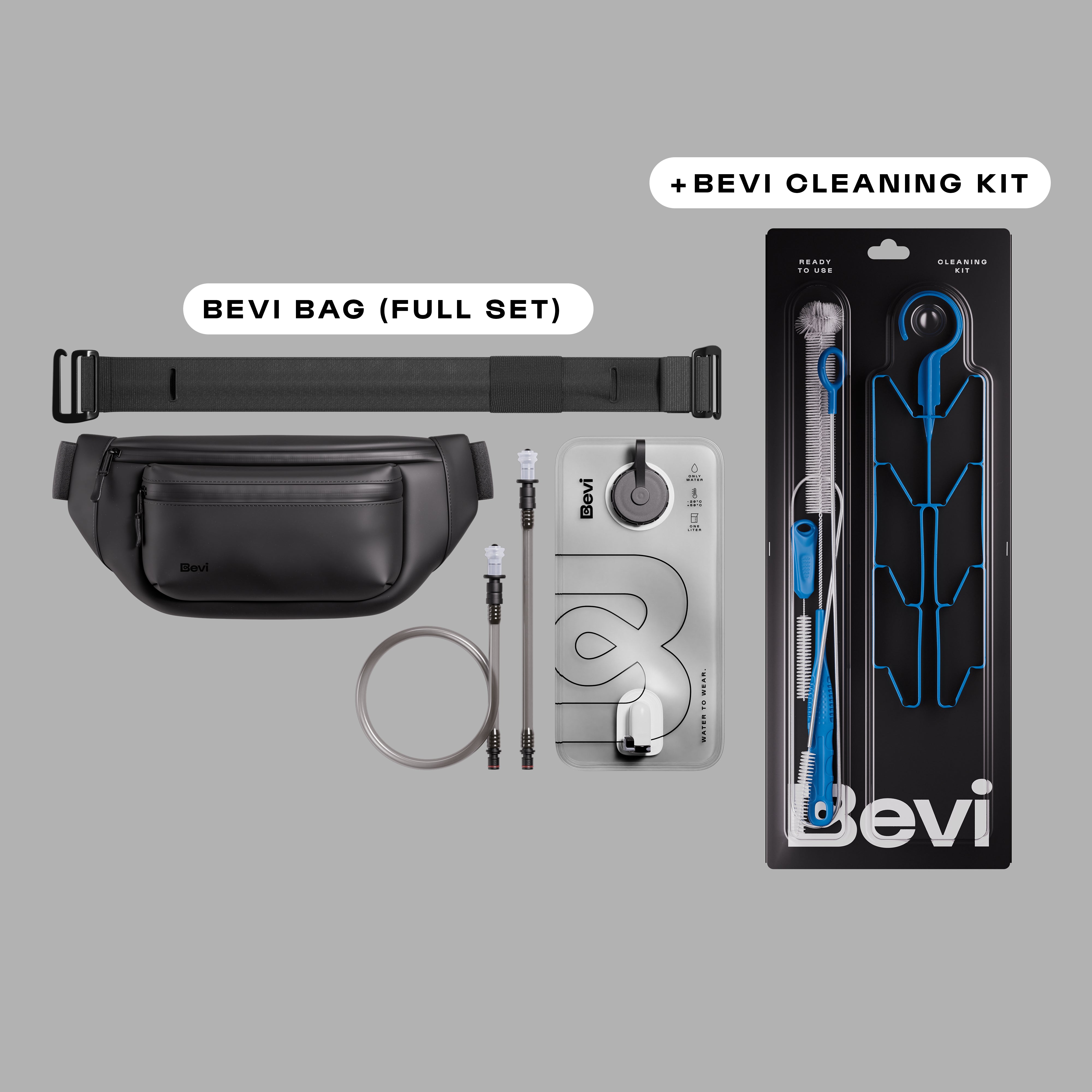 Bundle M: Bevi Bag (Full Set) & Bevi Cleaning Kit