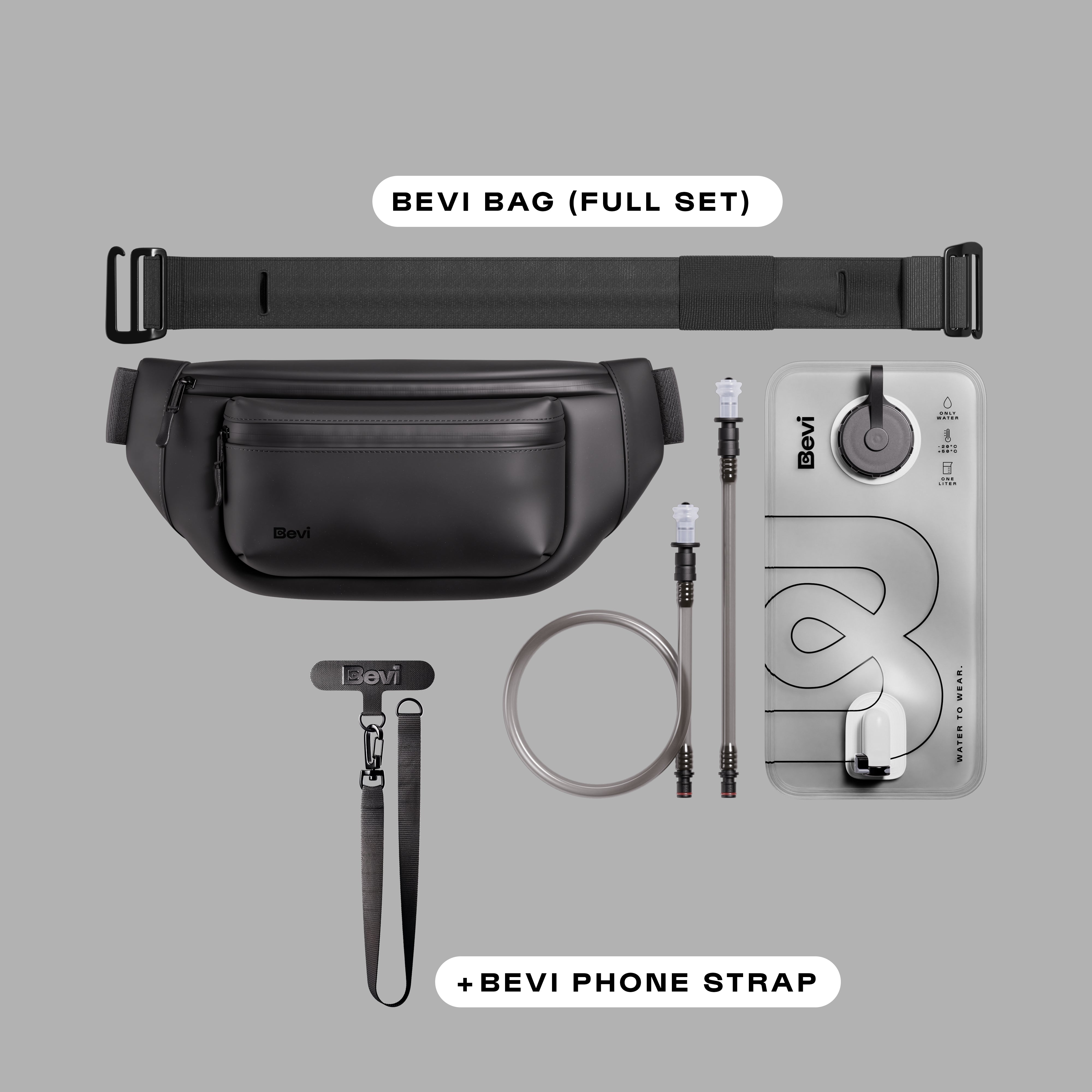 Bundle S: Bevi Bag (Full Set) + Bevi Phone Strap